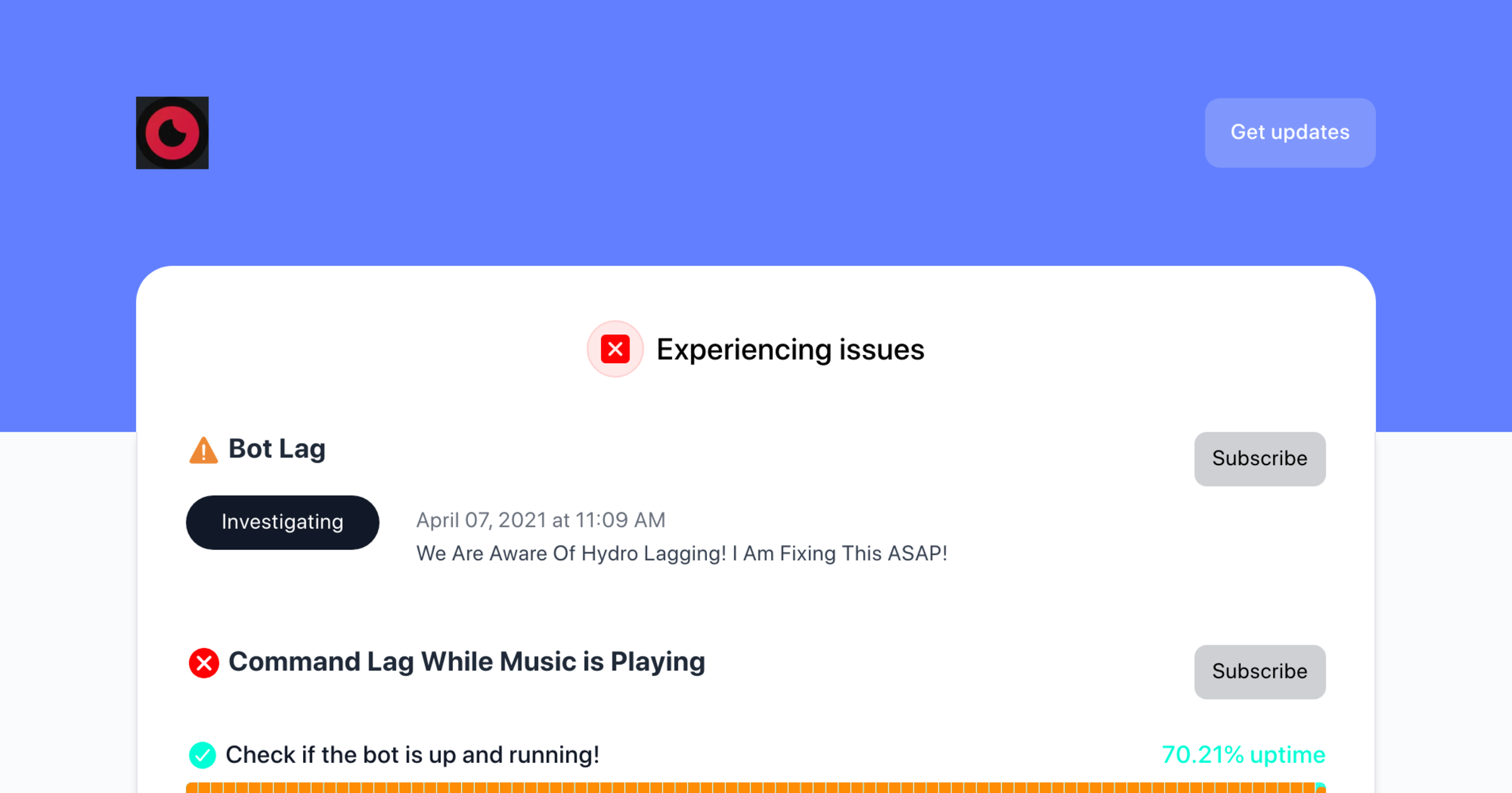 Hydro Music - Status